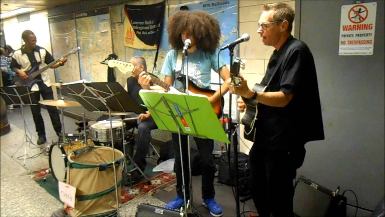 CLASSIC POP ROCK SUBWAY BUSKING BAND - YouTube