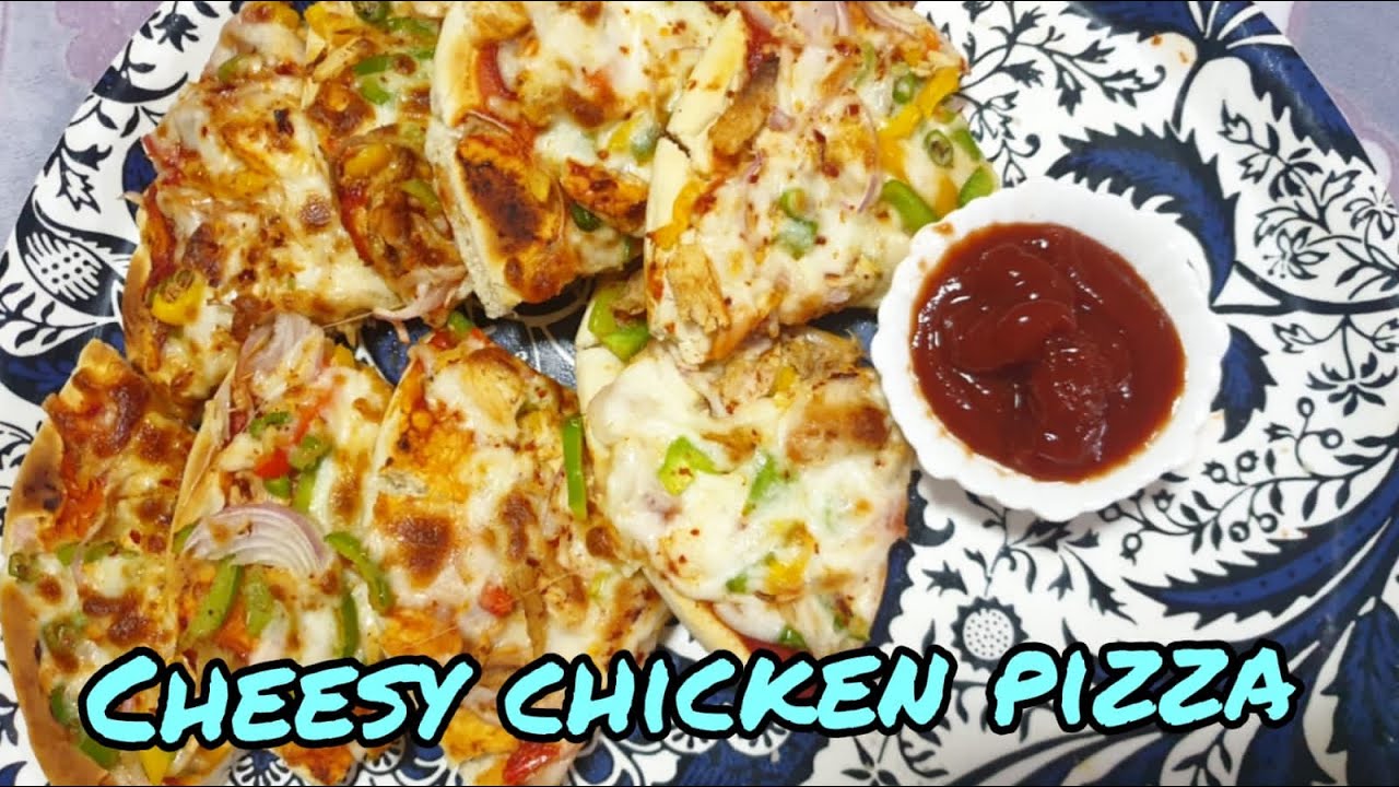 Cheesy chicken pizza 🍕 || - YouTube