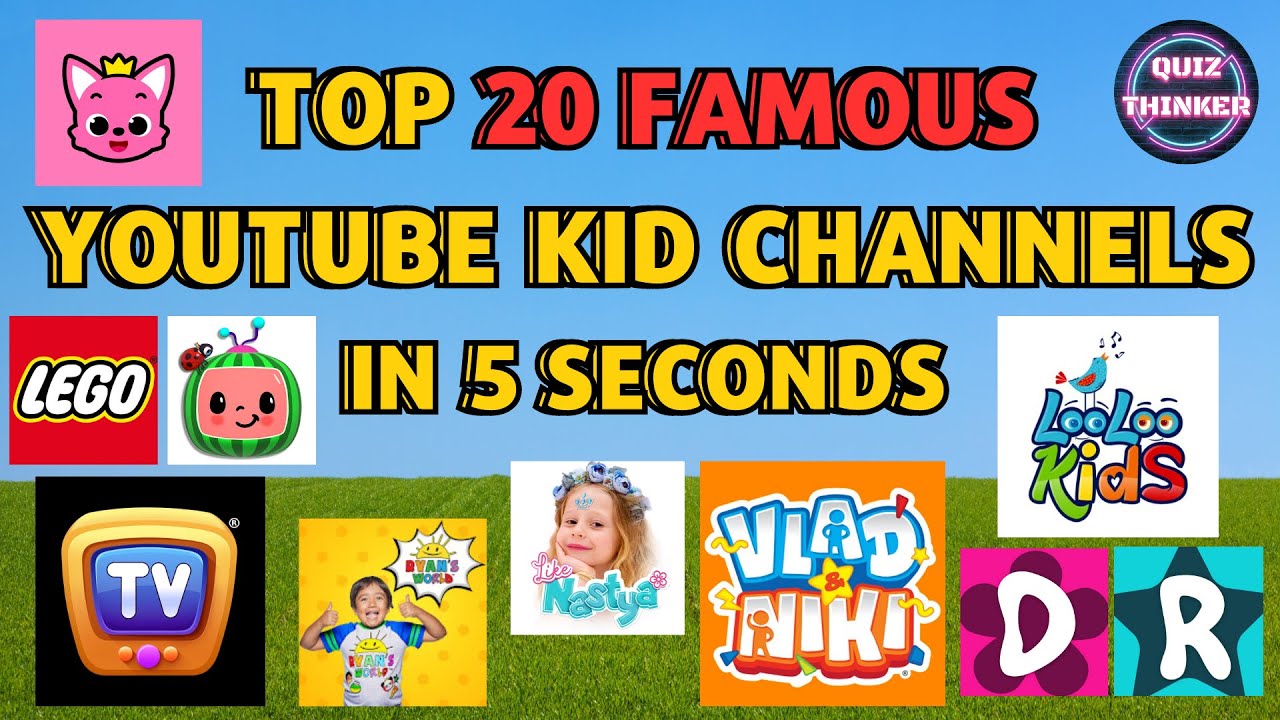 GUESS THE TOP 20 MOST FAMOUS YouTube Channels in 5 SECONDS! KIDS ...