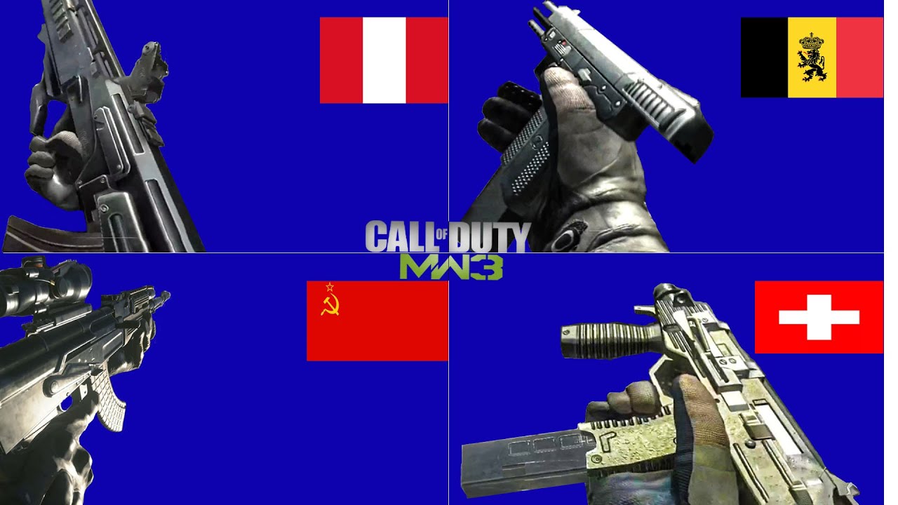 All COD MW3 Weapons|Real Names|Origins| Catridges and Pictures - YouTube