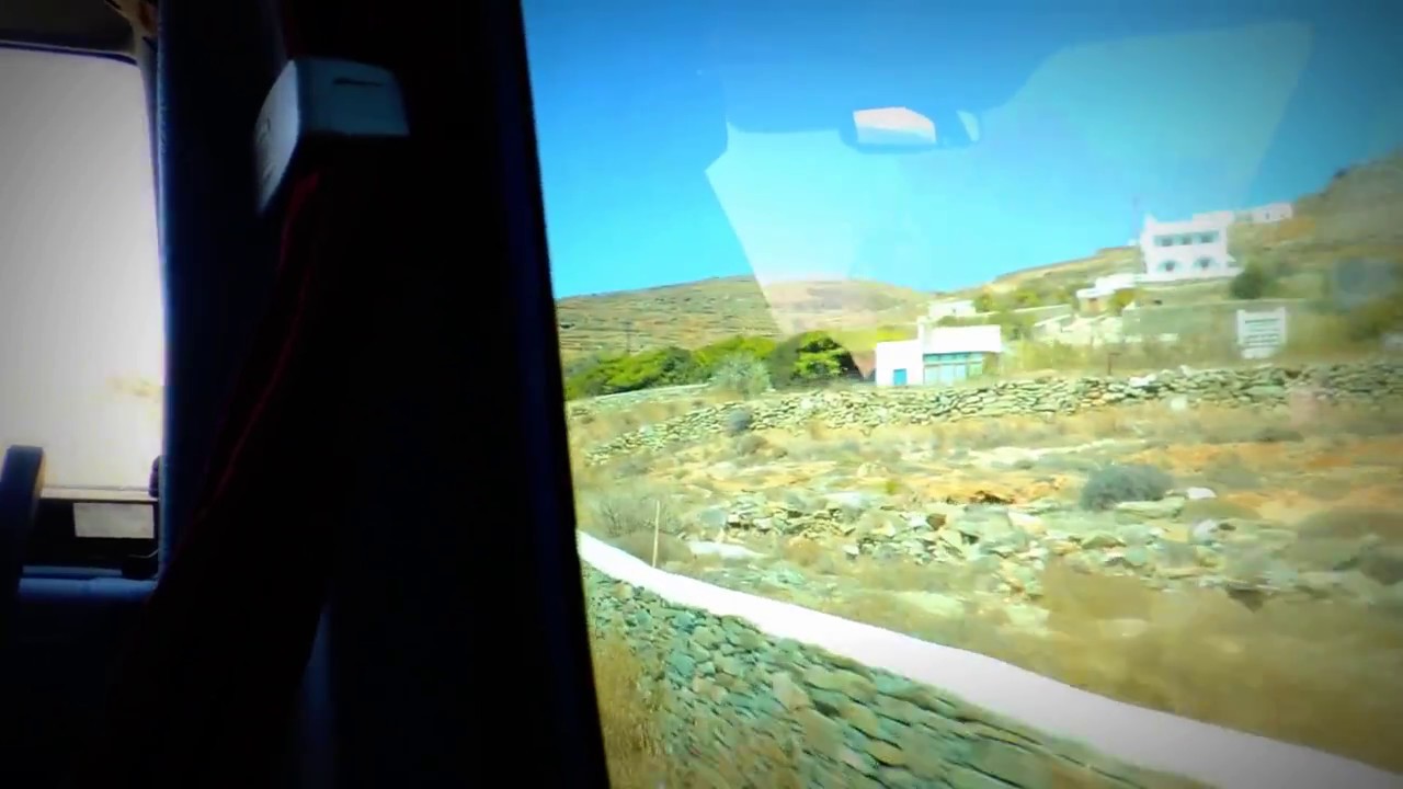 Τήνος - Κιόνια με ΚΤΕΛ / Tinos - Kionia by TINOS Local busses - YouTube