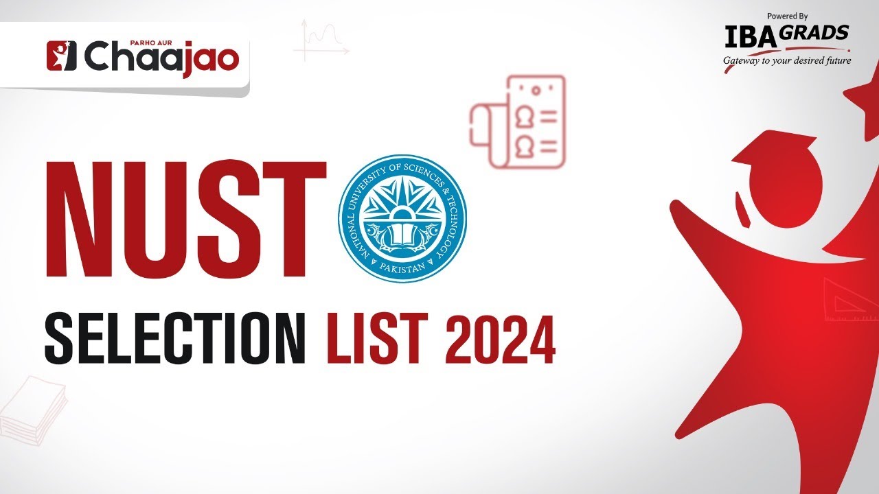 NUST Selection List 2024 I NUST Admission Process - YouTube
