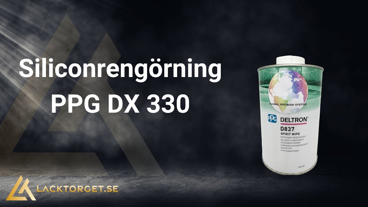 Siliconrengörning PPG DX 330 - YouTube
