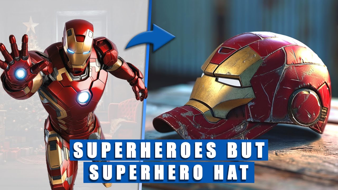 Hero Hats 💥 Iron Man Marvel & DC Superheroes - YouTube