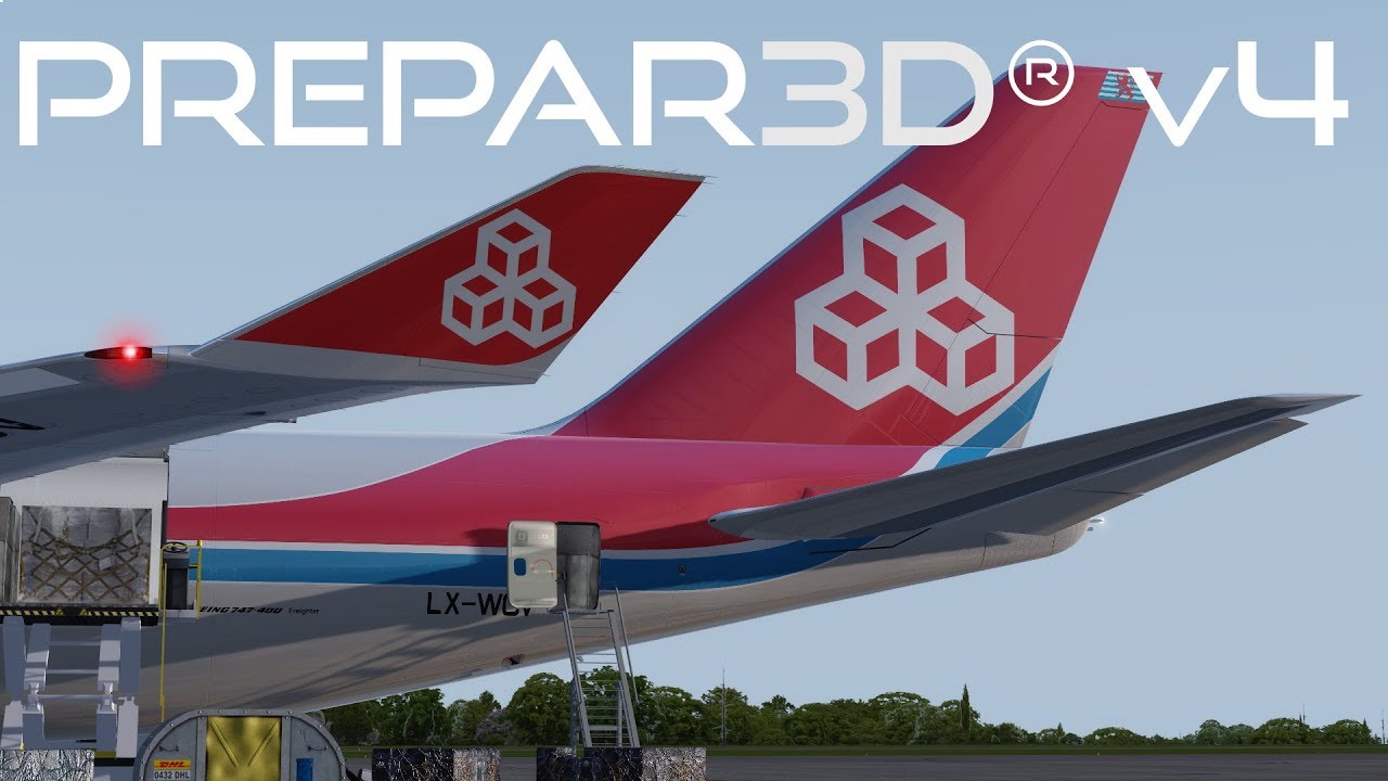 Prepar3D V4.2 | Takeoff from Luxembourg Airport | ELLX | PMDG 747-400F ...