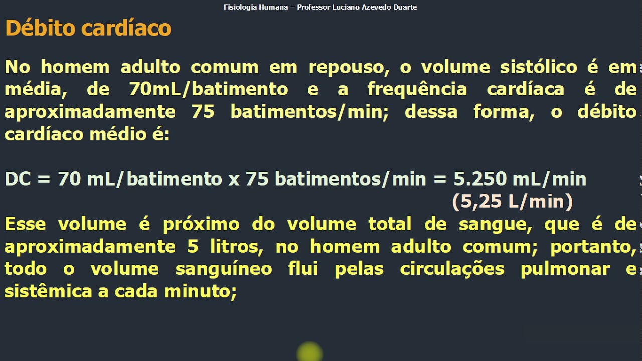 O Que é Debito Cardiaco - RETOEDU