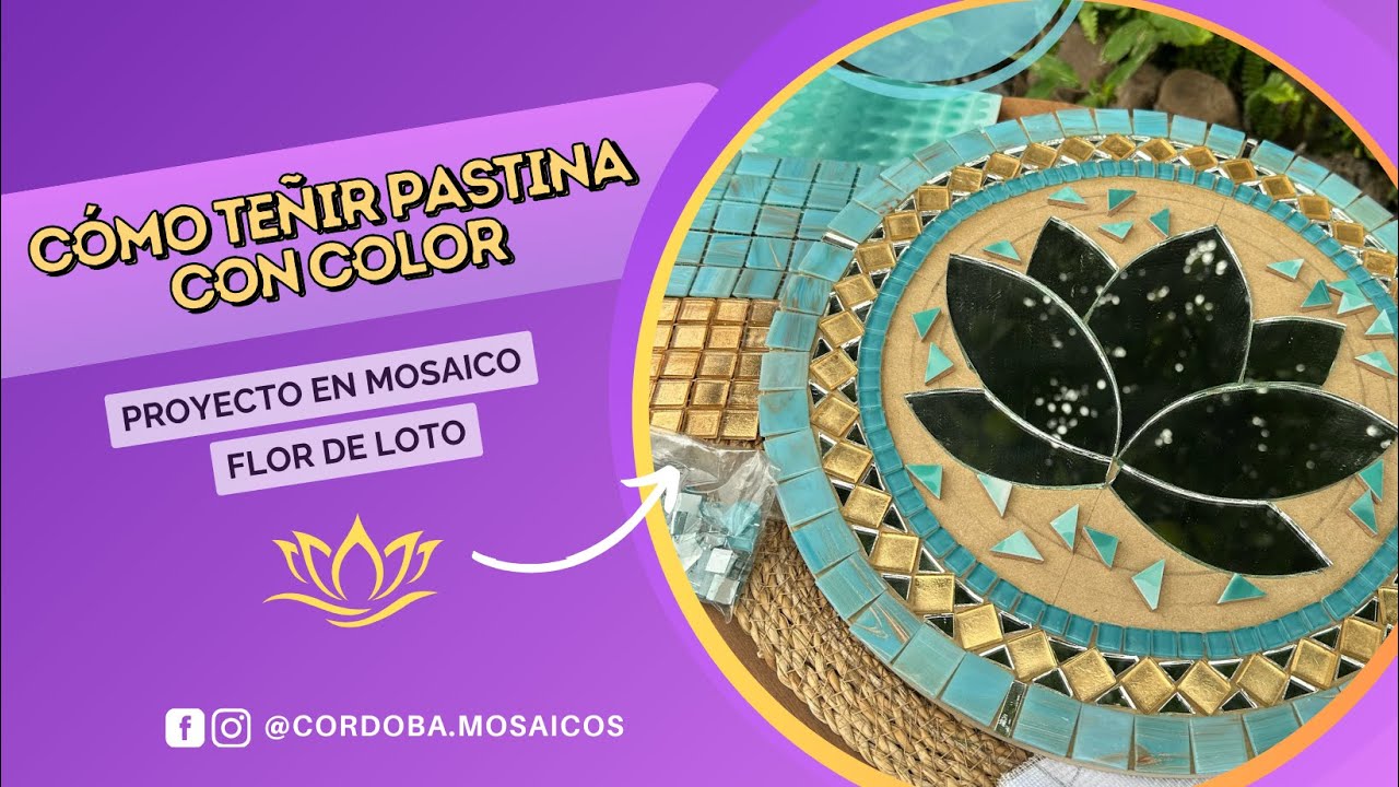 ¡APRENDE A TEÑIR PASTINA CON COLOR! Y hacer trabajos en mosaico 100% ...