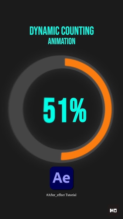 After Effect Tutorial ⚡ Dynamic Counting Animation #motionsfly - YouTube