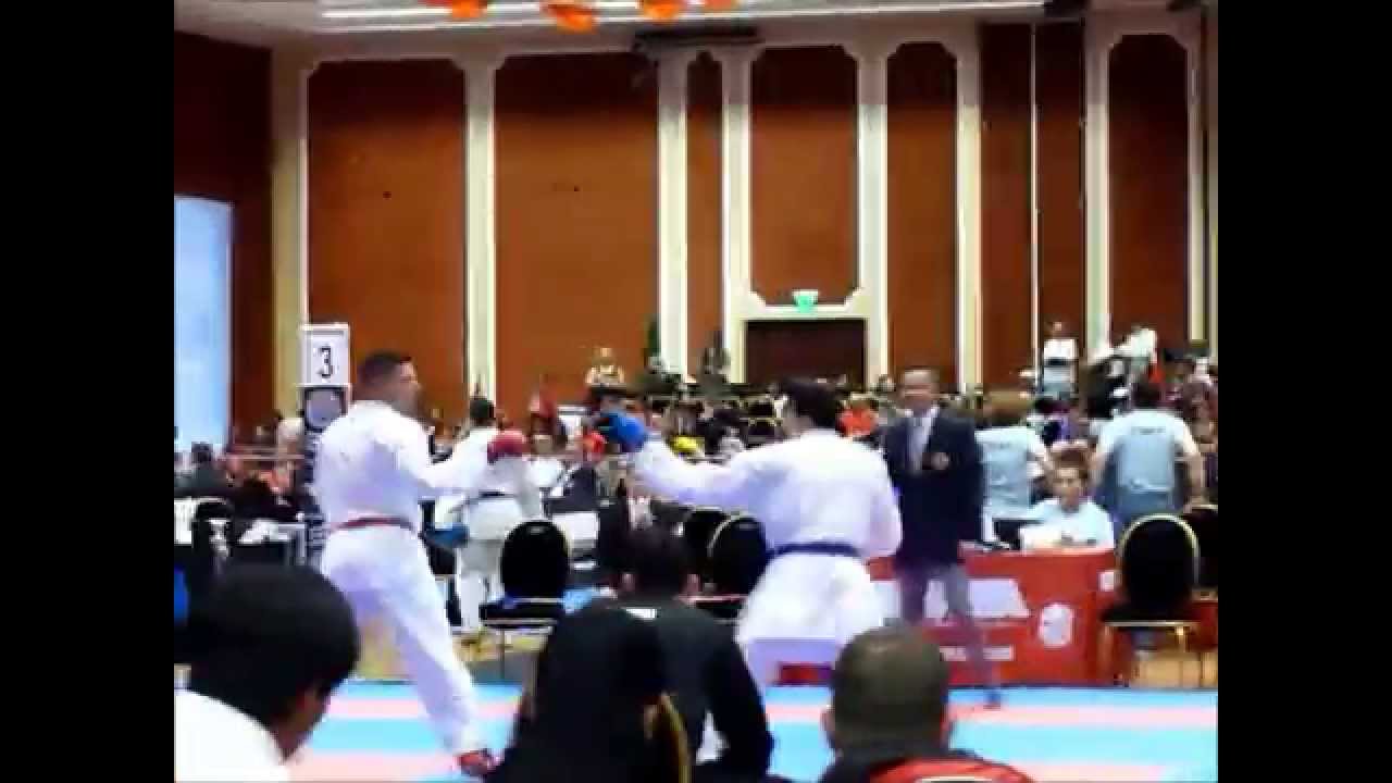 Adrian Galvan Vs Scott Albarella at 2014 USA Karate Nationals - 84 ...