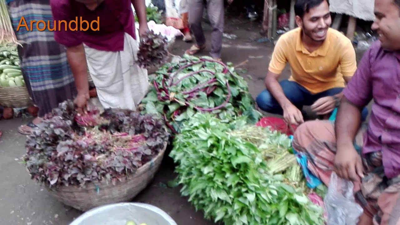 vegetables market in rural area | Most Crowding Village market ...