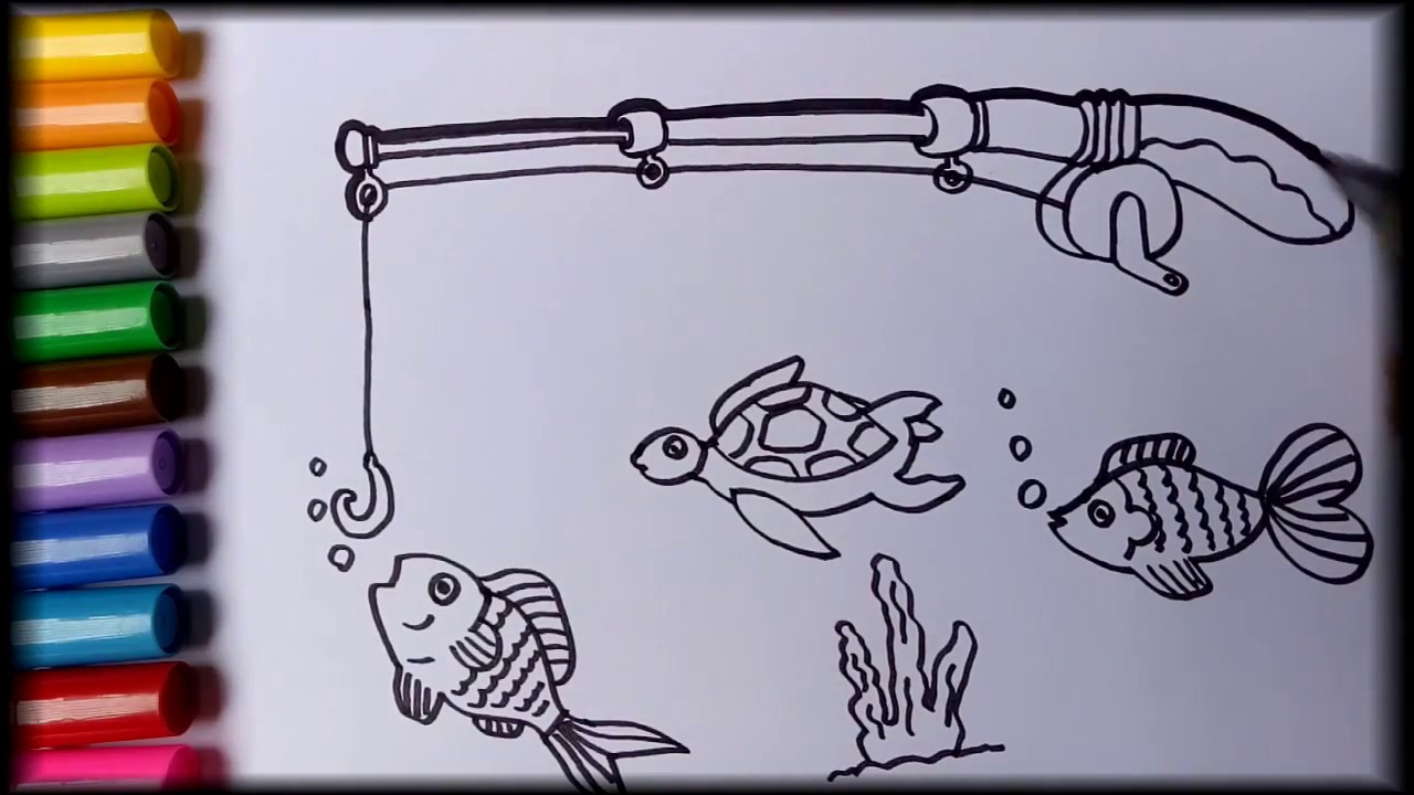 Fishing toys | coloring and drawing for Kids, Toddlers | Toy Art /วาด ...
