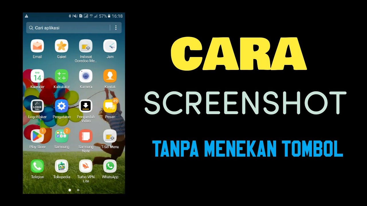 CARA SCREENSHOT HP SAMSUNG J2 PRIME TANPA MENEKAN TOMBOL - YouTube