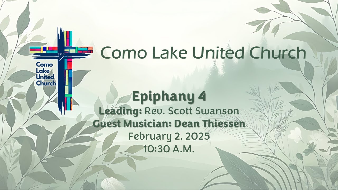 Como Lake United Church Sunday Morning Worship, February 2, 2025 - YouTube