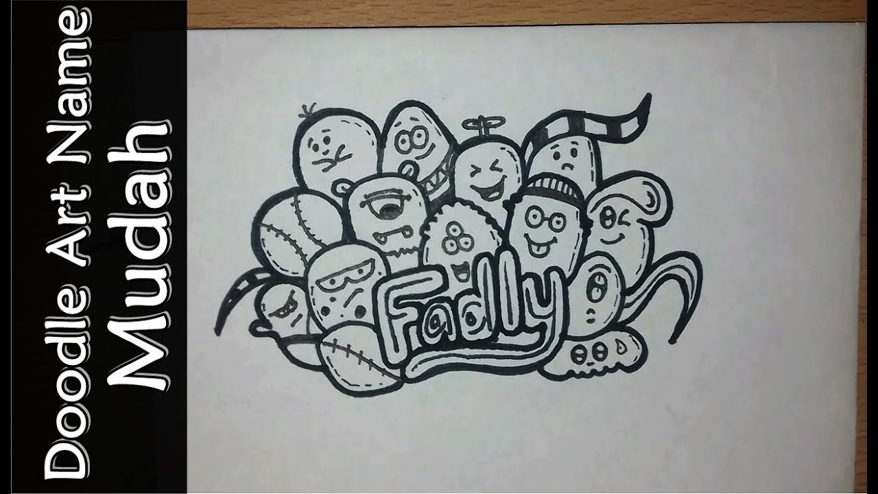 #Request | How to draw Doodle Art Name "Fadly" Simple (Doodle Art Name ...