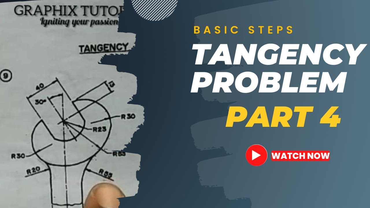 TANGENCY PROBLEMS IN |TECHNICAL DRAWING| spanner construction - YouTube
