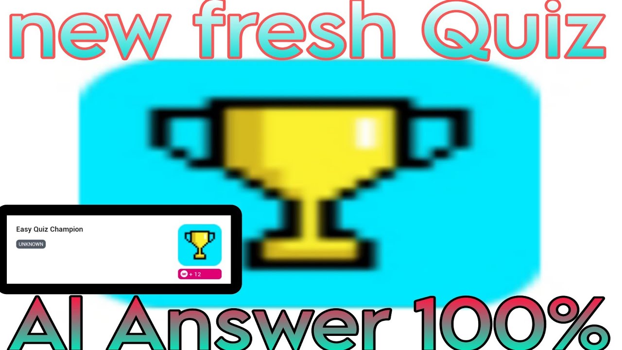 Easy Quiz champion Quiz Answers 100% score | Quiz Arena - YouTube