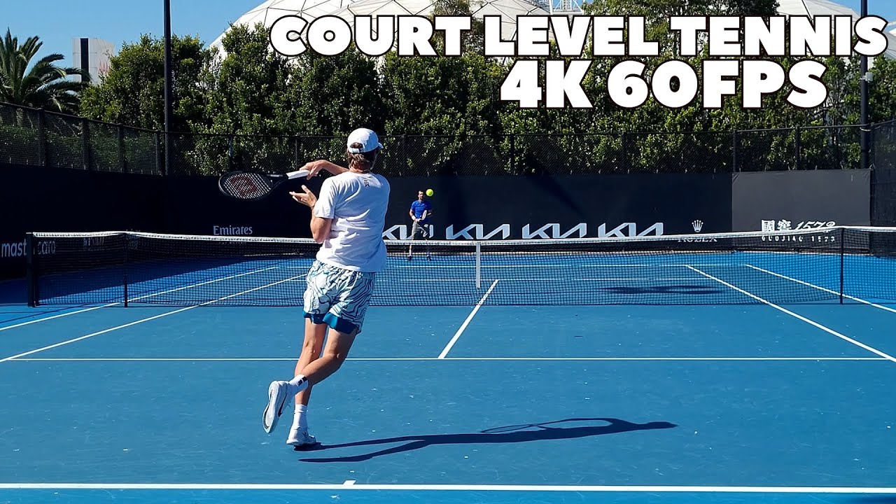 Sebastian Korda Smooth Hitting 2023 | Court Level Practice (4K 60FPS ...
