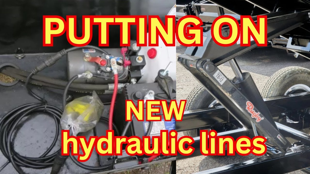 Change Hydraulic Lines FIXED on dump trailer and saved BIG - YouTube