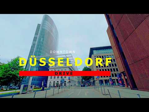 Düsseldorf  Drive Downtown || Germany 🇩🇪 || 4K