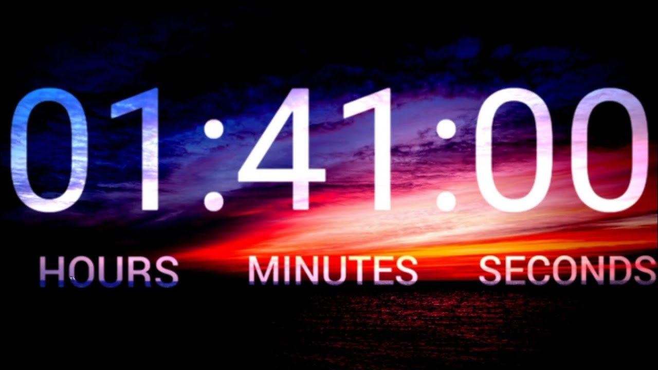 1 Hour and 41 Minute Timer | 101 Minute Timer | (HD) | @TIMER FOR ...