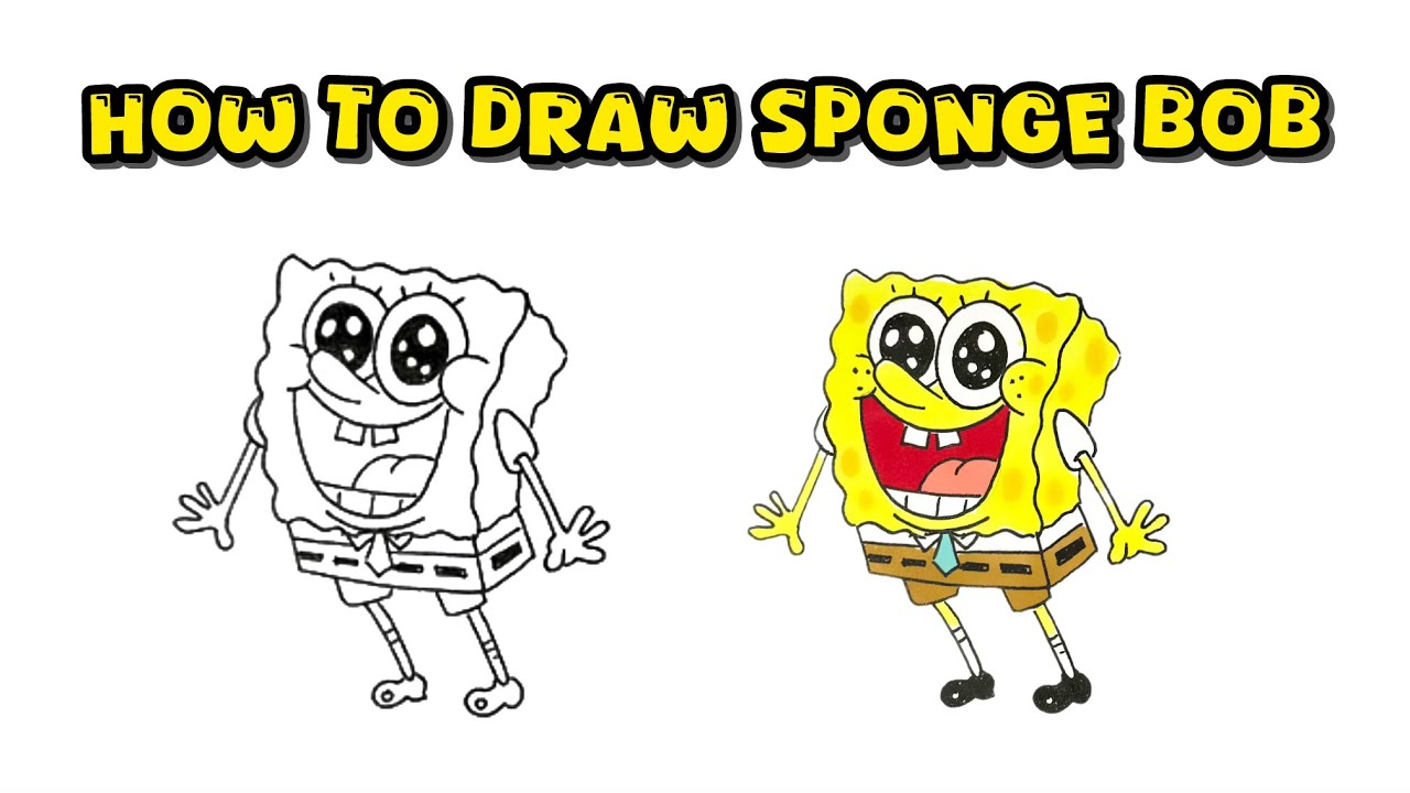 How to Draw SpongeBob SquarePants – Fun & Easy Cartoon Character ...