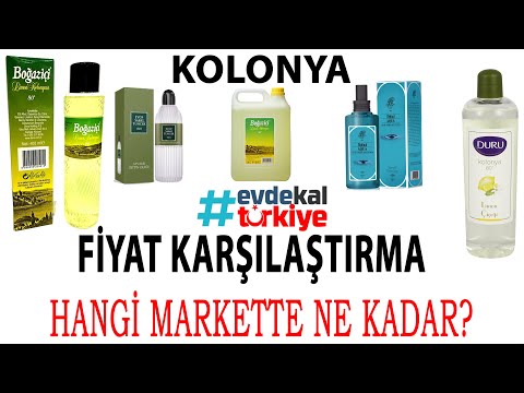 KOLONYA | HANGİ MARKETTE NE KADAR? | A101 | BİM | ŞOK AKTÜEL | FİYAT İNCELEME| evdekaltürkiye
