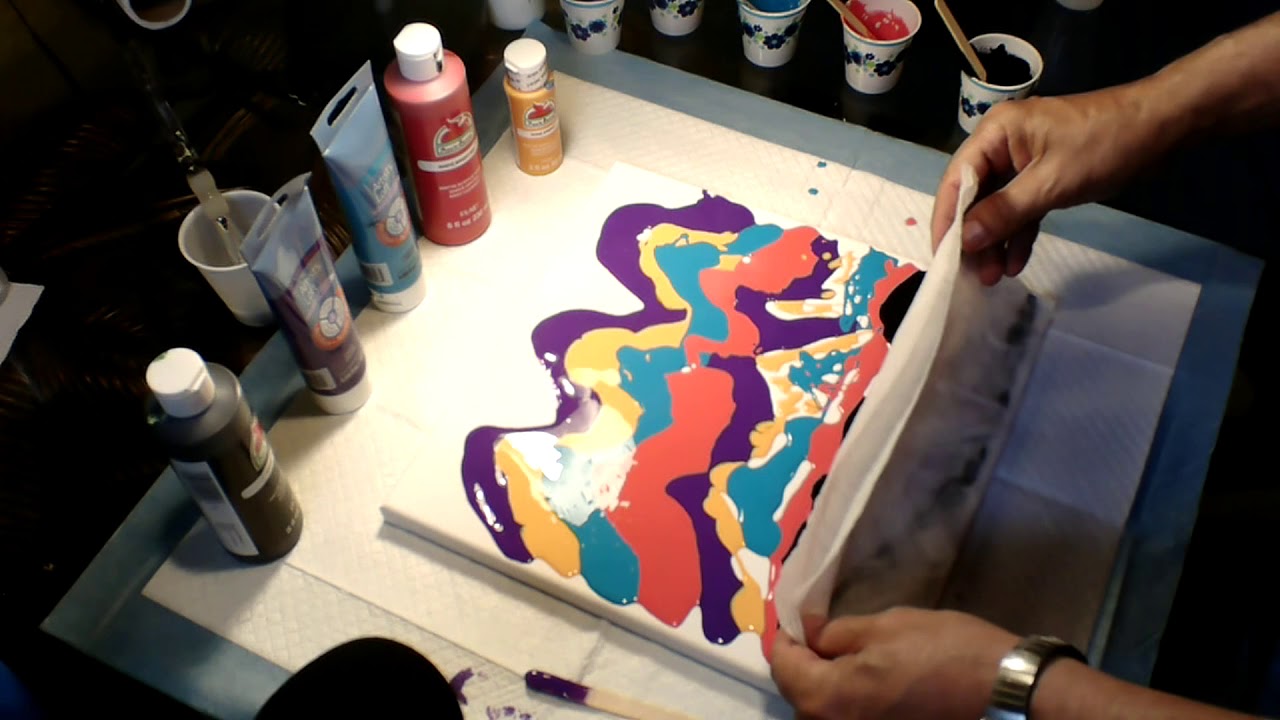 Acrylic Swipe - very colorful! - YouTube