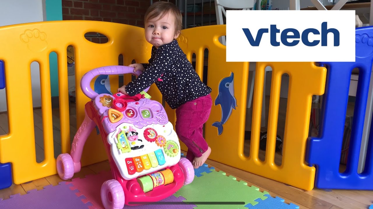 Vtech First Steps Baby Walker Toy Review 嬰兒玩具評測 | 混血寶寶學走路 - YouTube