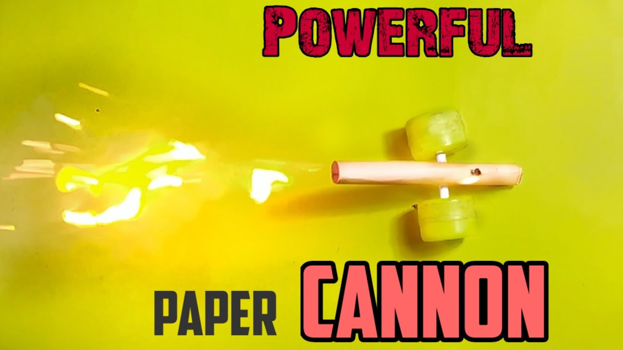 How to make a cannon || DIY powerful Paper Cannon || DIY toys || The ...