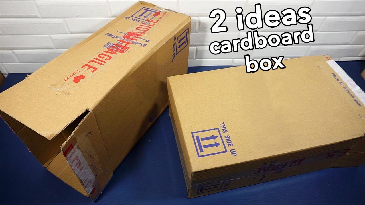 2 Cardboard Box Ideas - YouTube