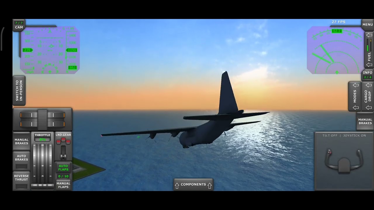 Turboprop flight simulator New C-130 cargo plane - YouTube
