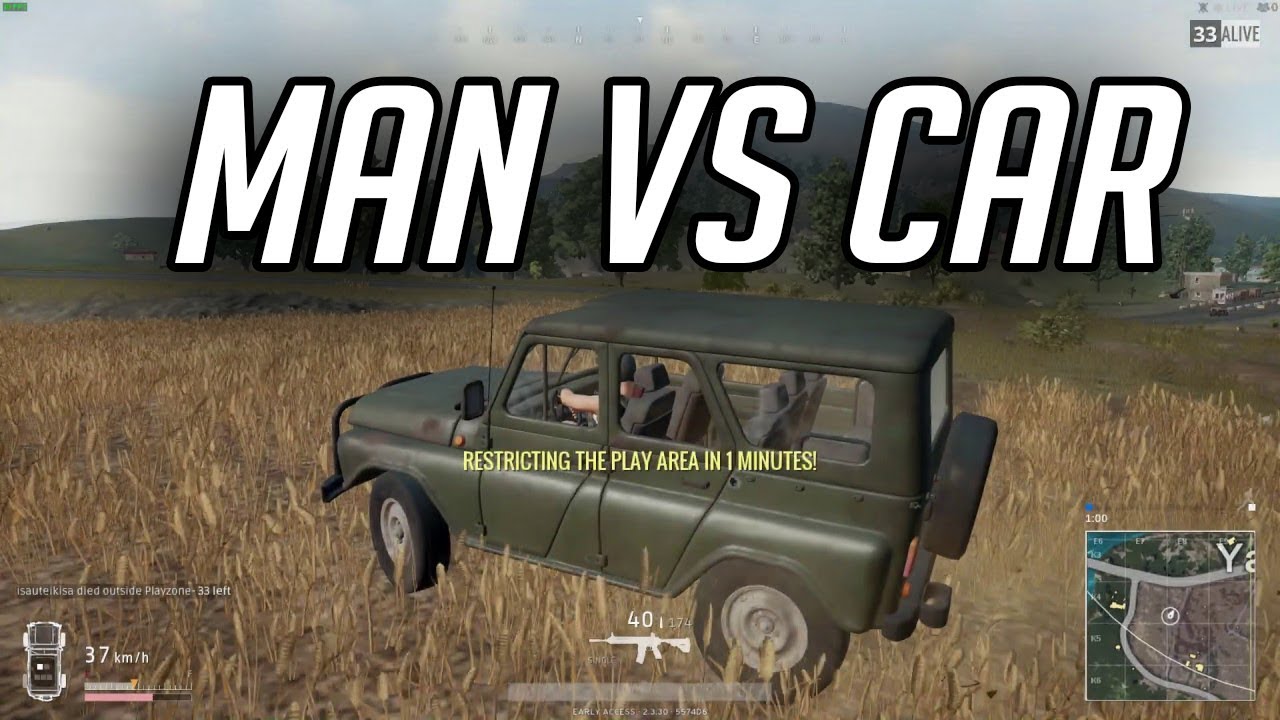 [PUBG] Explaining how to play - Man Vs Car - YouTube