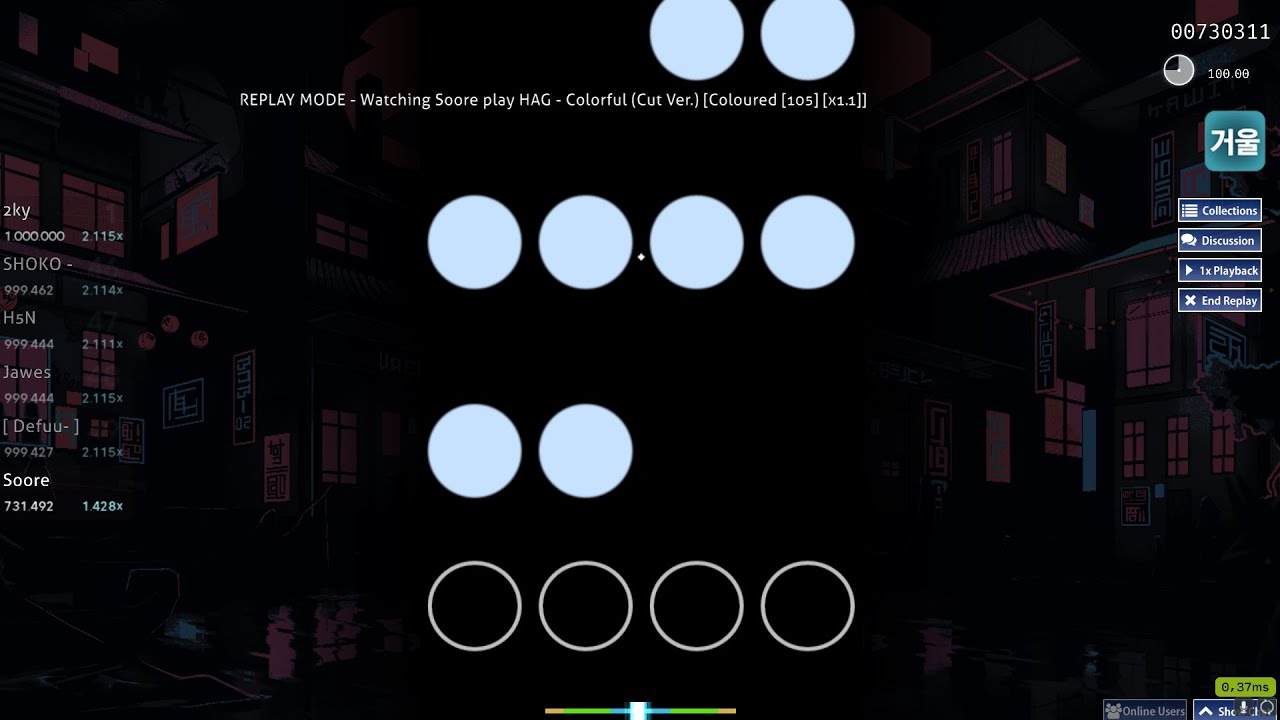 OSU!MANIA: HAG - Colorful (Cut Ver.) [Coloured [105] [x1.1]] | SS ★4,95 ...