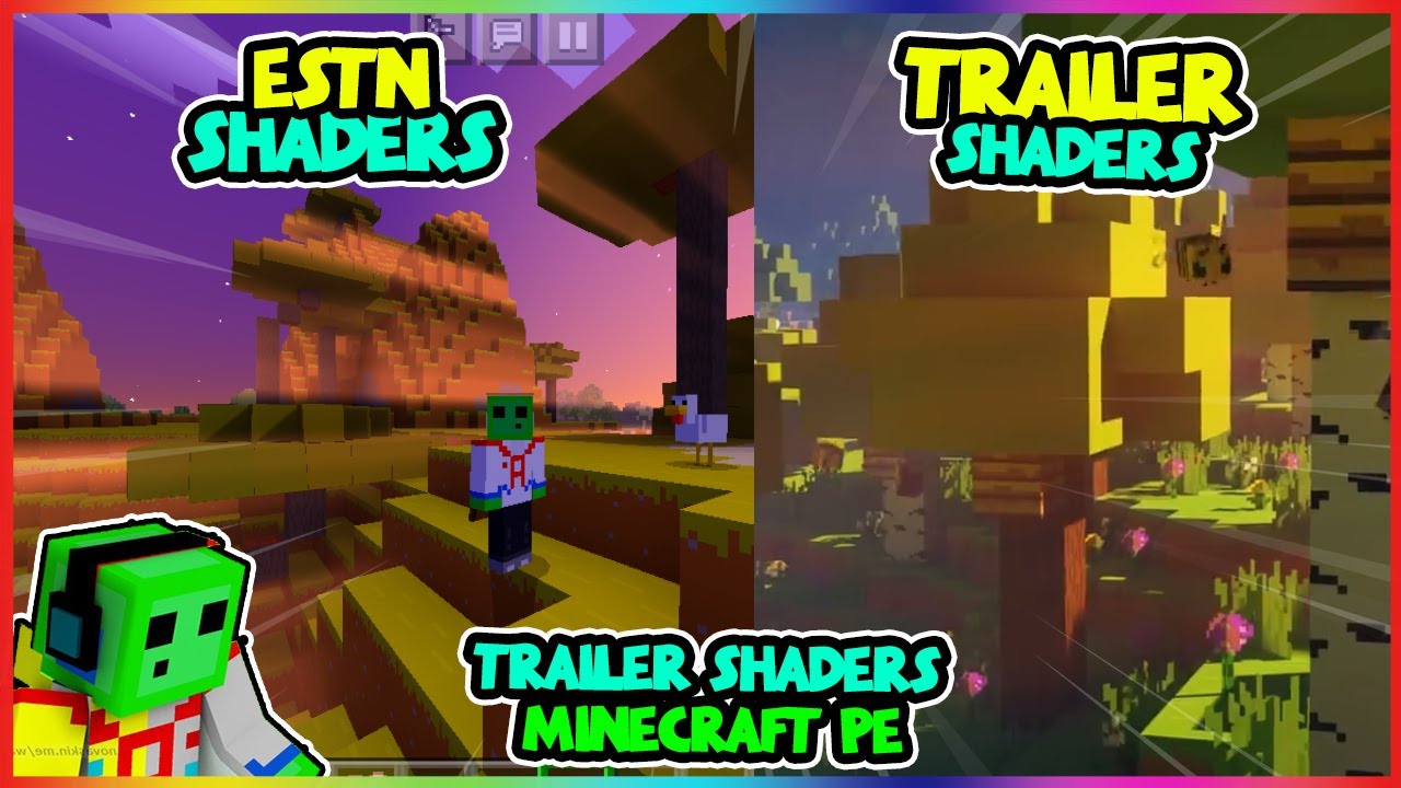 MCPE ESTN Shader | Best Shader For MCPE 1.16+ | God Rays, Reflections ...