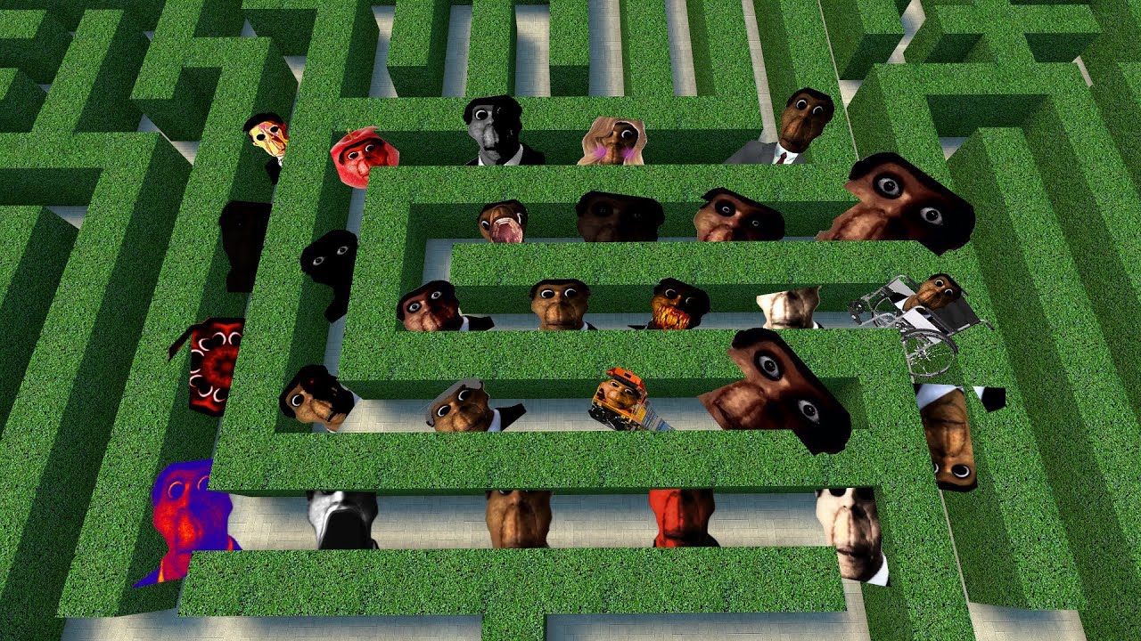 Obunga Nextbots Maze !!! - YouTube