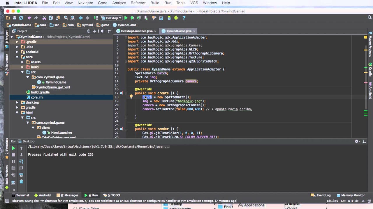 Libgdx Conceptos Básicos Camara Y Spritebatch Youtube