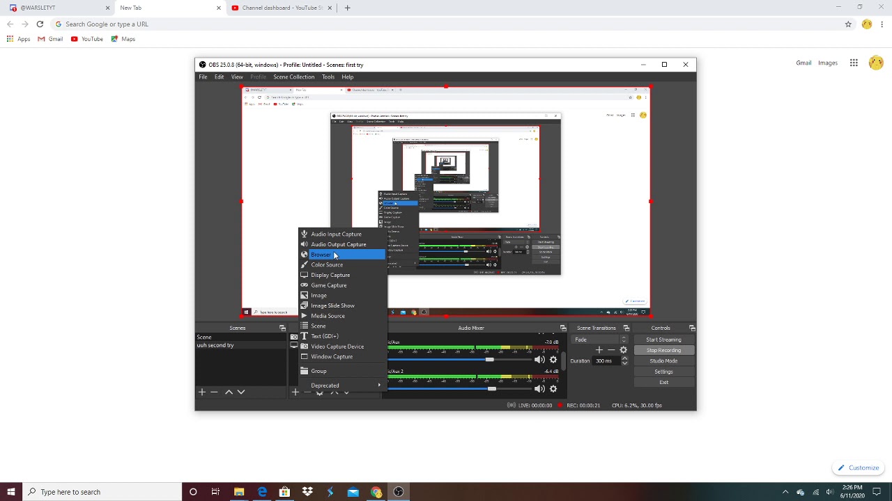 testing out obs! - YouTube