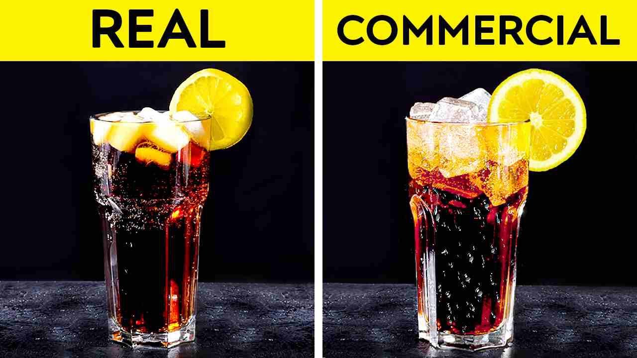 FOOD COMMERCIAL VS. IN REAL LIFE - YouTube