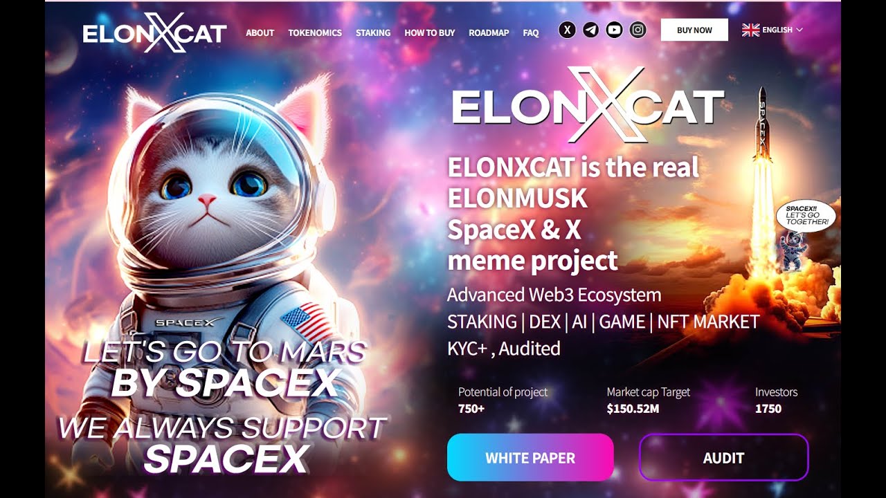 ELONXCAT OFFICIAL VIDEO , ElonMusk & SpaceX Meme Project - YouTube