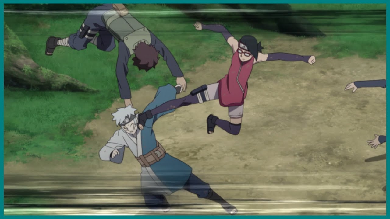 Sarada Kicks Mitsuki | Mitsuki Transformation Jutsu - YouTube