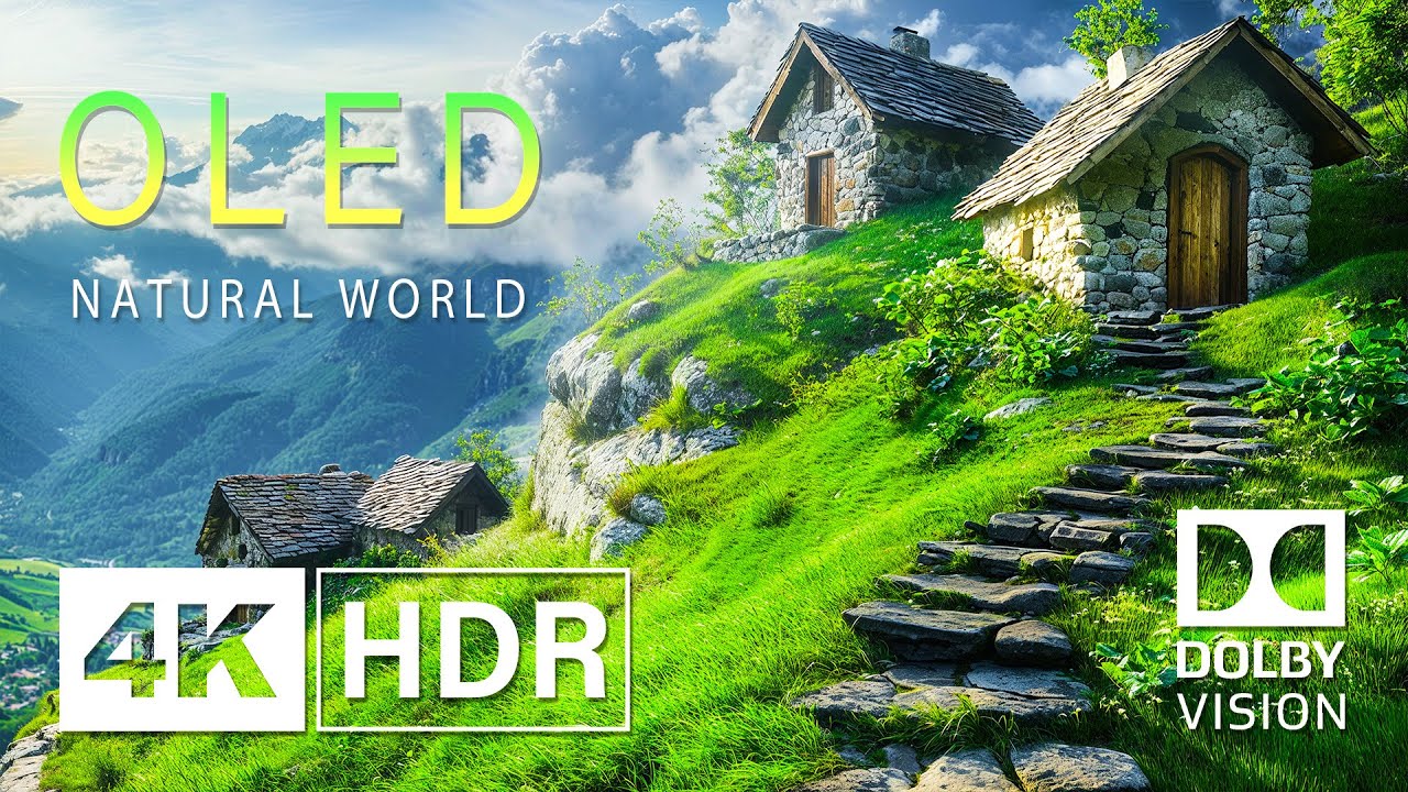 Dolby Vision 4K HDR 120fps - Mind-Blowing World Beautiful Places #BGM # ...
