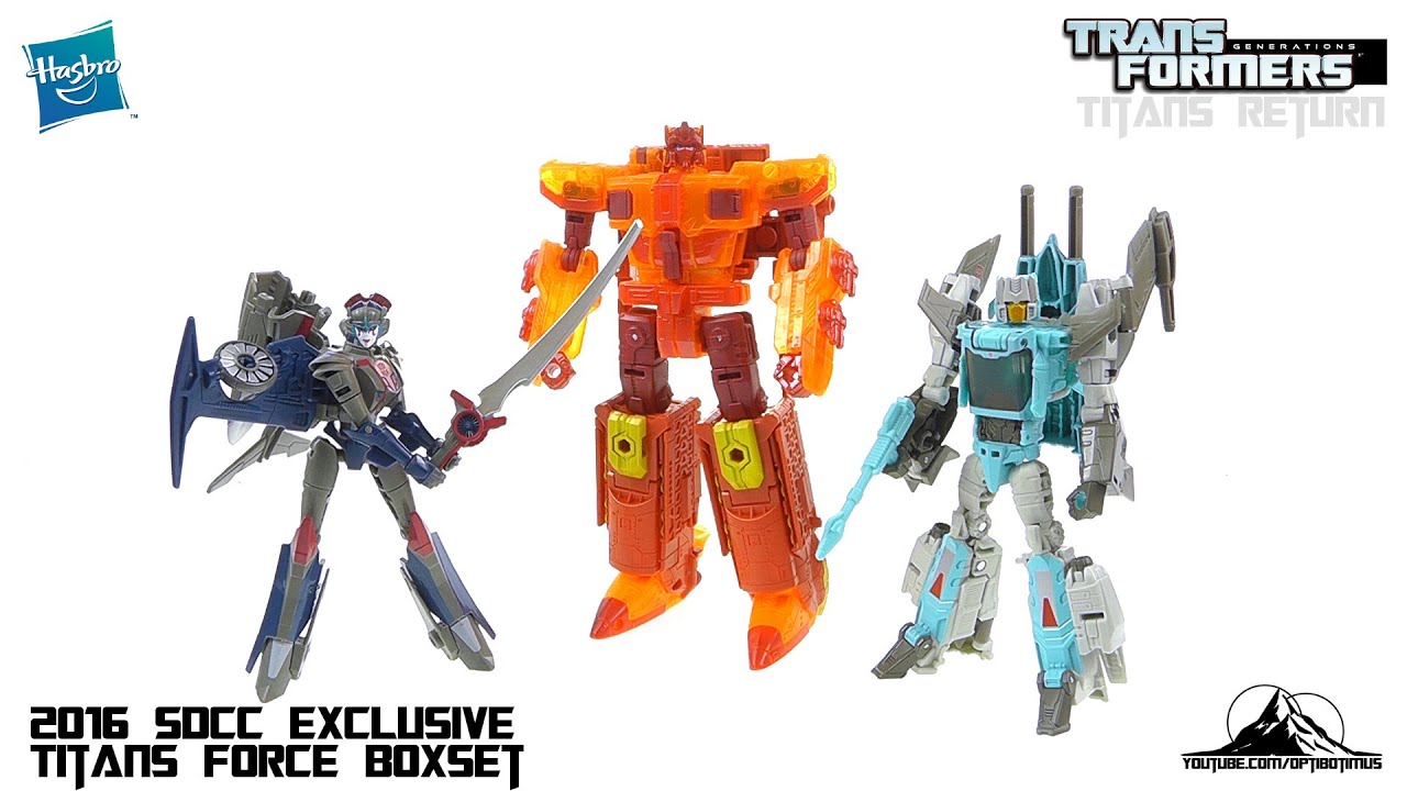 Titan Force Set SDCC Exclusive Voyager Class Transformers, 60% OFF