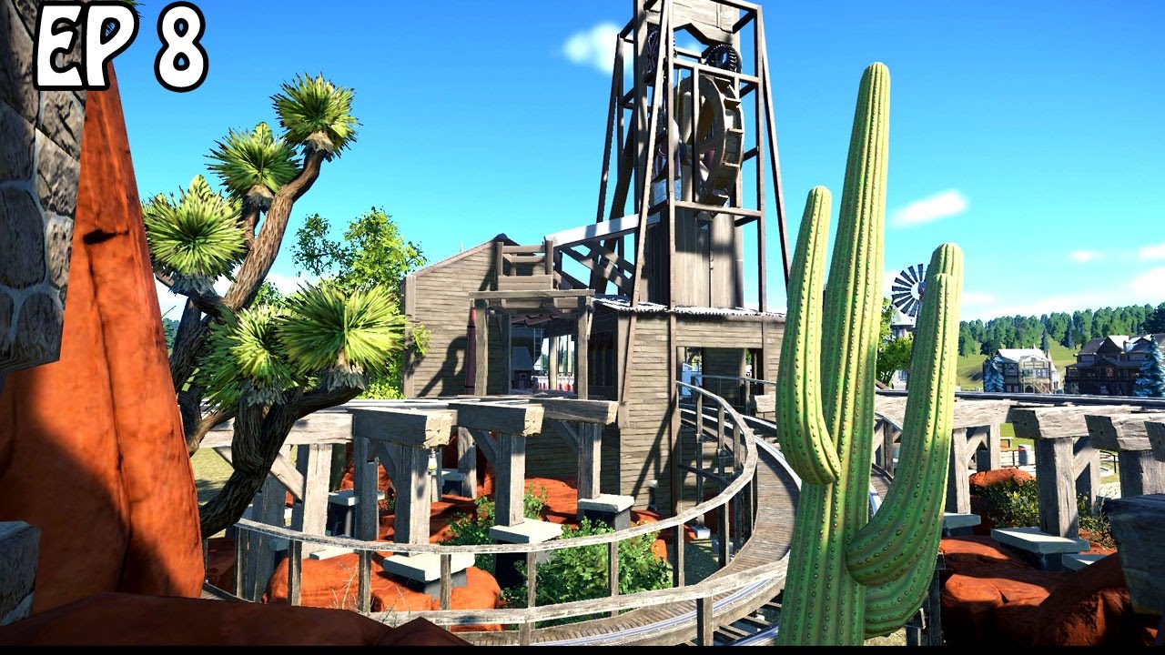 Garnet Mine Station | Planet Coaster Gameplay | Wooden Coaster - YouTube