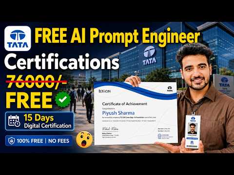 TATA Launched 15-Day FREE AI Digital Certification 2026 | AI Prompt Engineering Course Explained