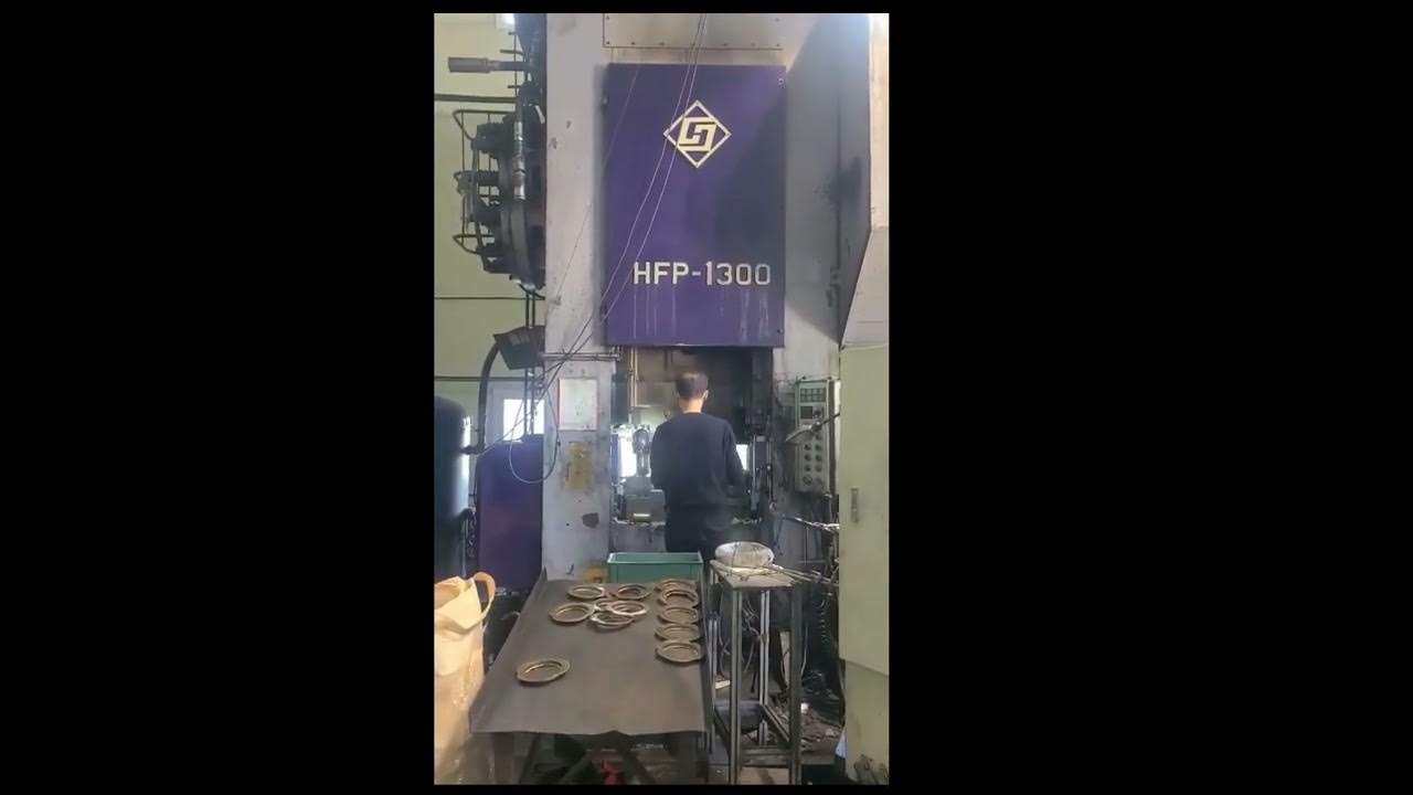 1300 tons Hosung HFP 1300 Press Hot Forging MA2826 - YouTube