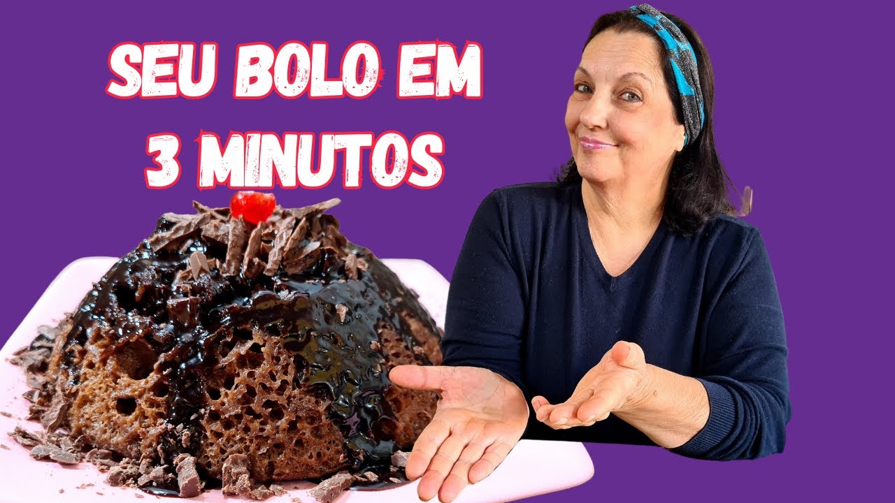 FAÇA O BOLO DE ZERO AÇÚCAR E SEM FARINHA DE 3 MINUTOS - YouTube
