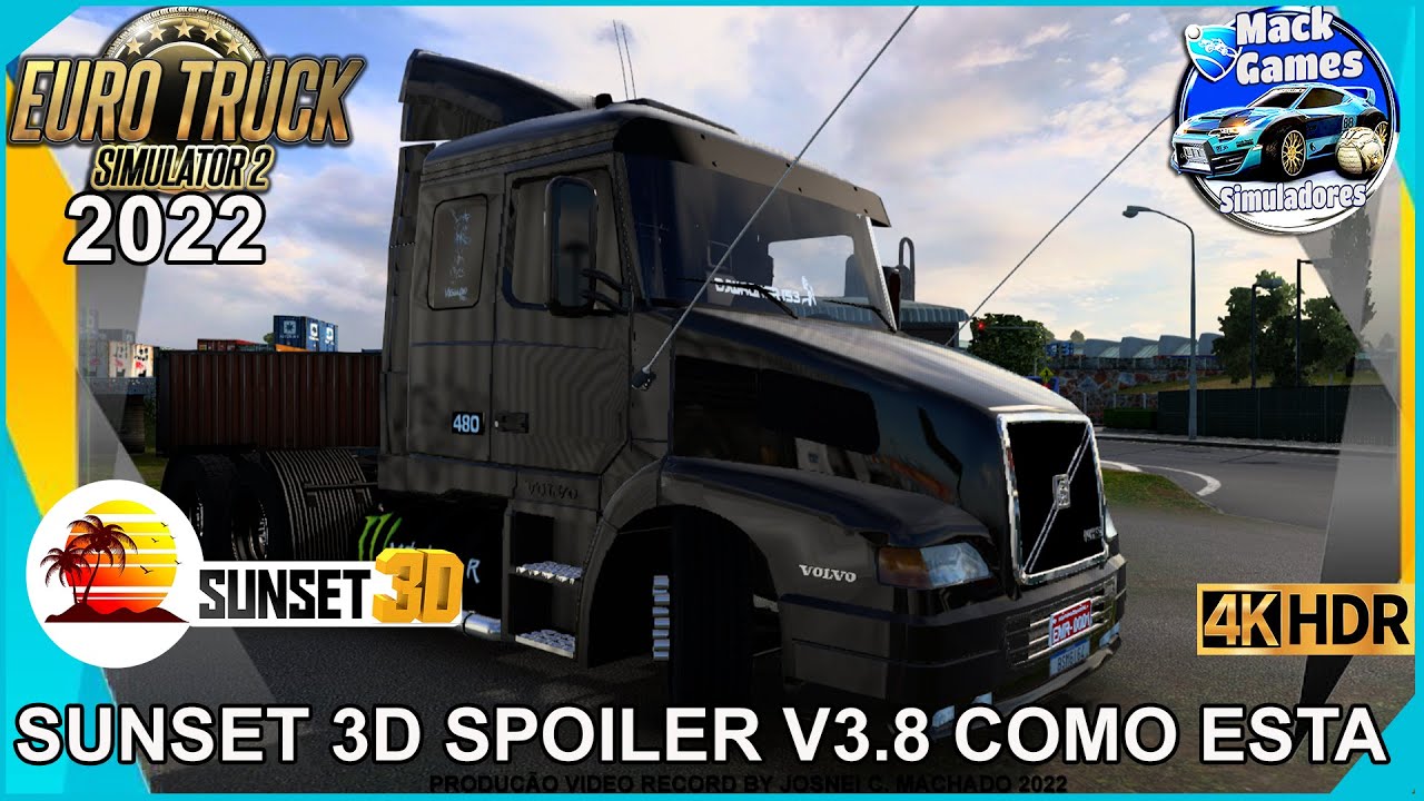 SPOILER SUNSET 3D V3.8 MOD GRAPHICS( ETS2 V1.43 ) - YouTube