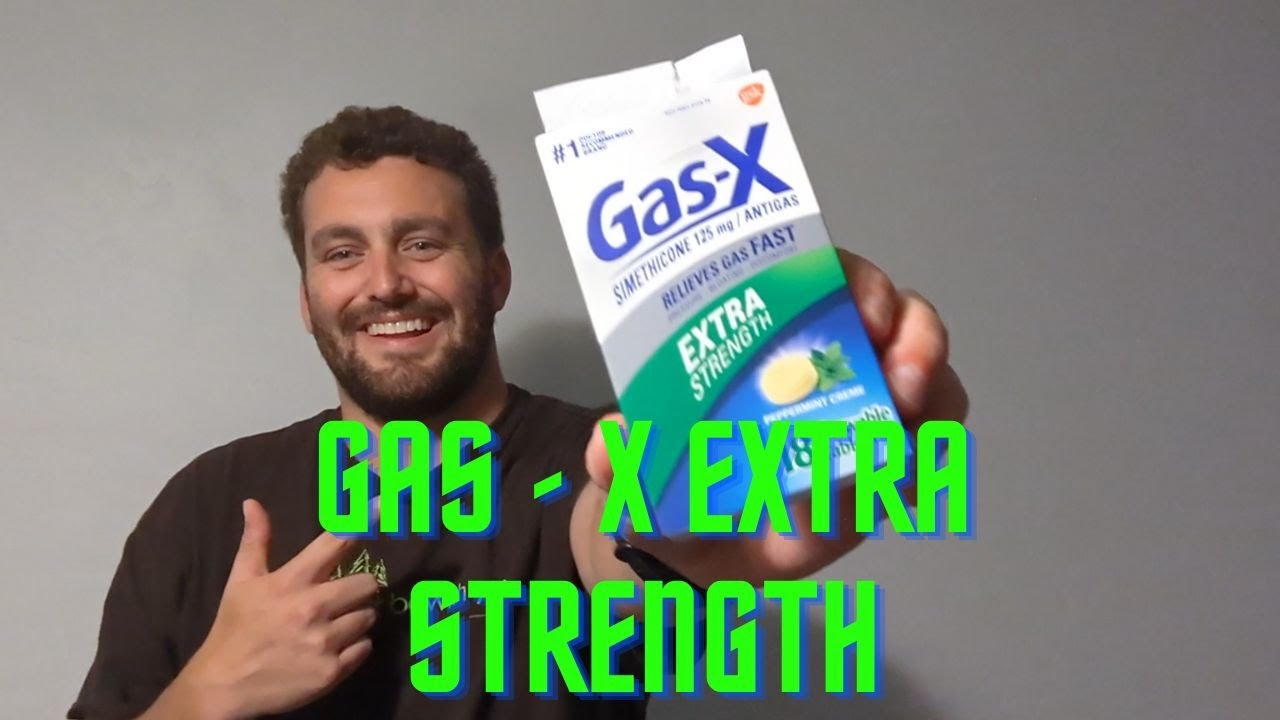 Review Gas X Extra Strength Chewable Gas Relief Tablets YouTube