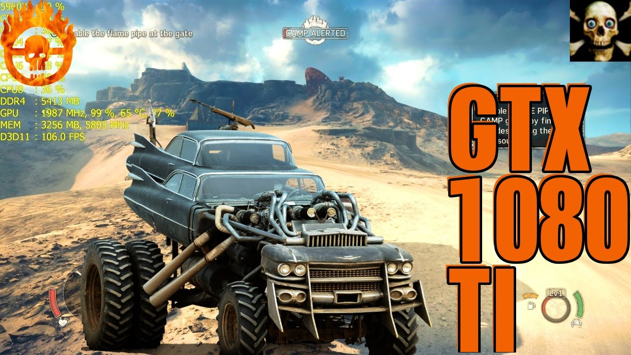 Mad Max 4K UltraHD Gtx 1080 TI Fps Performance Maximum Settings!! - YouTube