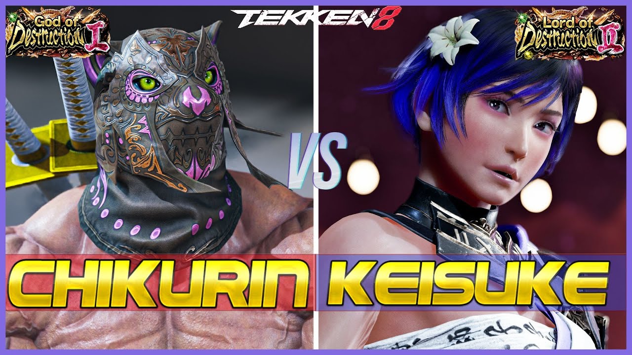 T8 KEISUKE (Reina) Vs CHIKURIN (King) Tekken 8 High Level Gameplay ...